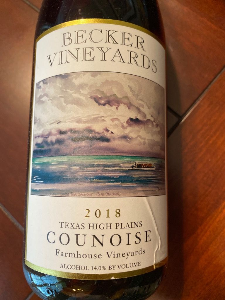2018 Becker Vineyards Counoise Farmhouse Vineyards, USA, Texas, Texas ...