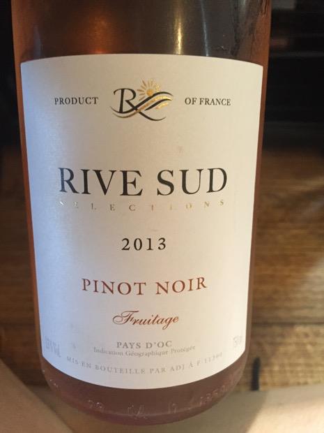 2013 Rive Sud Pinot Noir Rosé, France, Languedoc Roussillon, Vin de ...