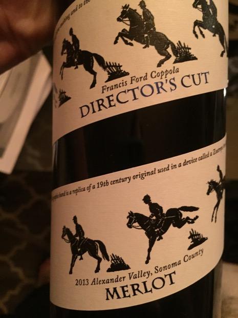 2013 Francis Ford Coppola Merlot Director's Cut, USA, California ...