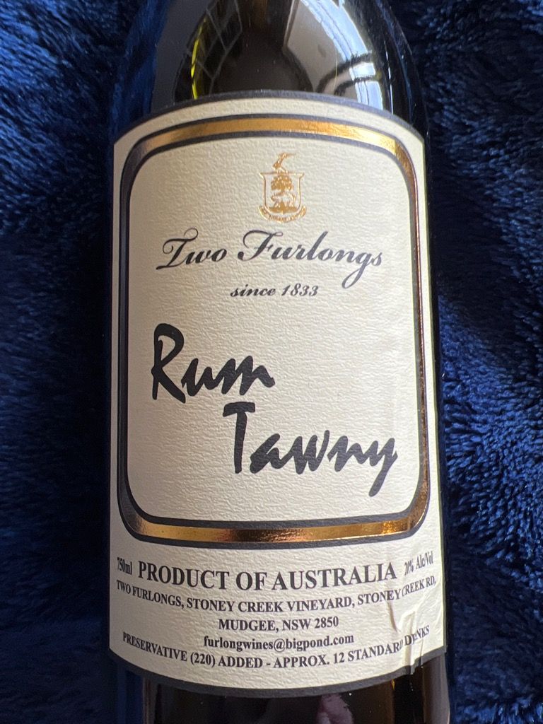 2022 Two Furlongs Rum Tawny, Australia, New South Wales, Central Ranges ...