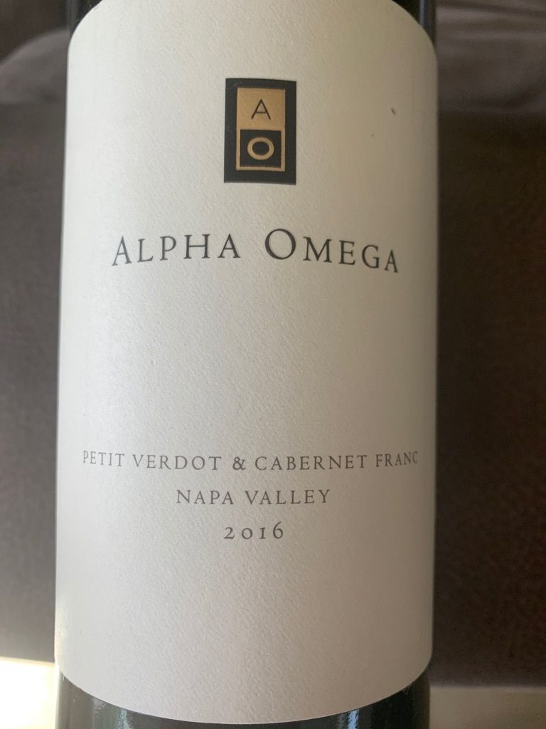 2016 Alpha Omega Petit Verdot & Cabernet Franc, USA, California, Napa ...