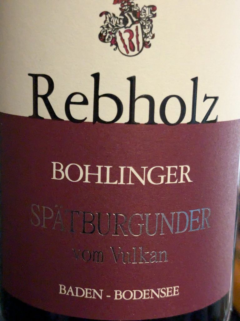 2020 Rebholz Spätburgunder Bohlinger vom Vulkan, Germany, Baden ...