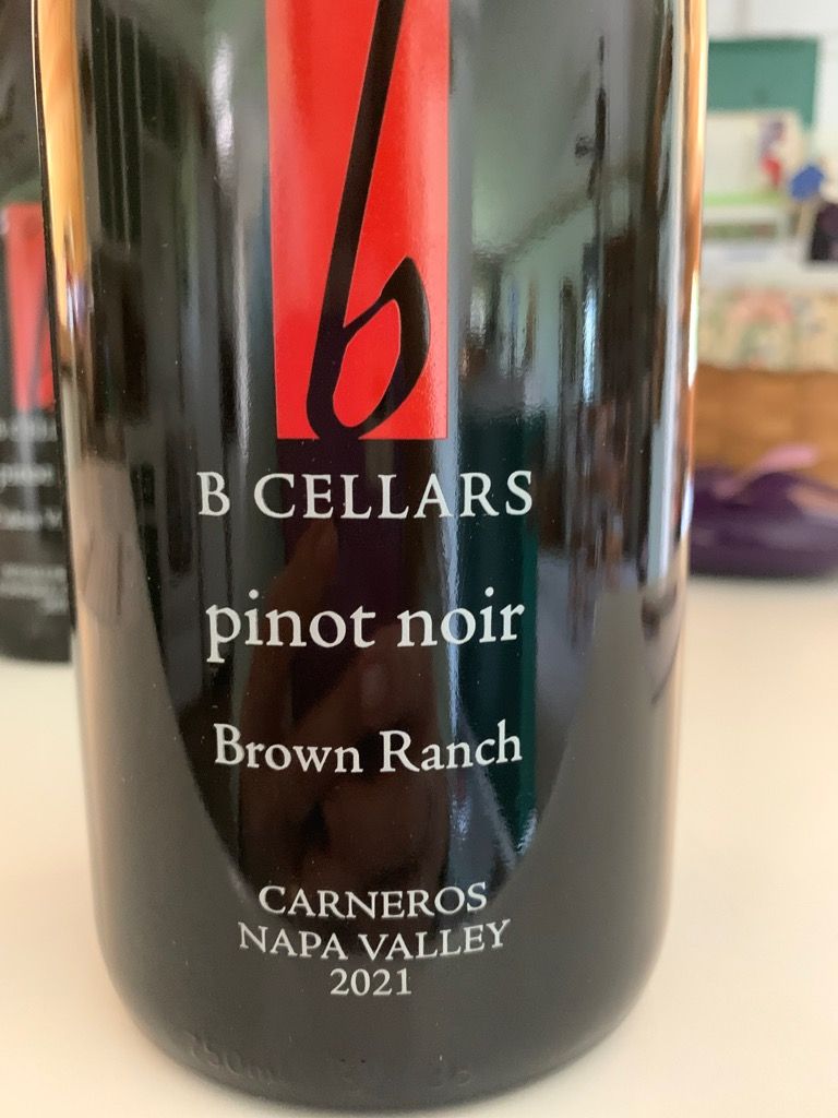 2021 B Cellars Pinot Noir Brown Ranch, USA, California, Napa / Sonoma ...