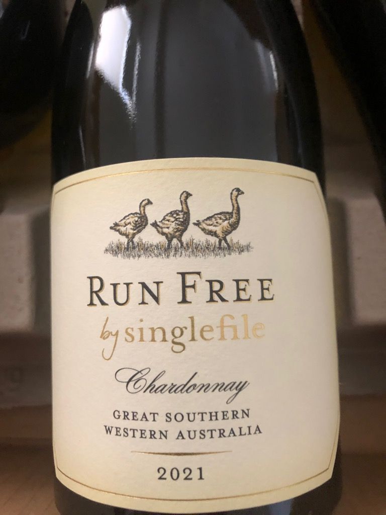 2022 Singlefile Estate Chardonnay Run Free, Australia, Western ...