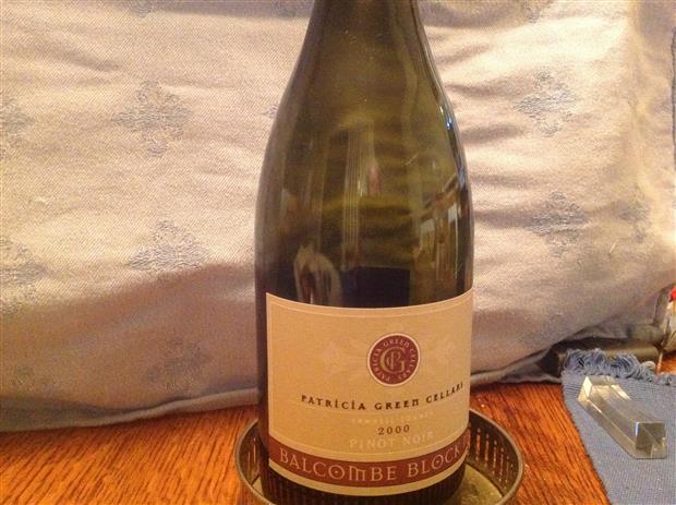 2000 Patricia Green Cellars Pinot Noir Balcombe Vineyard Dundee Hills ...
