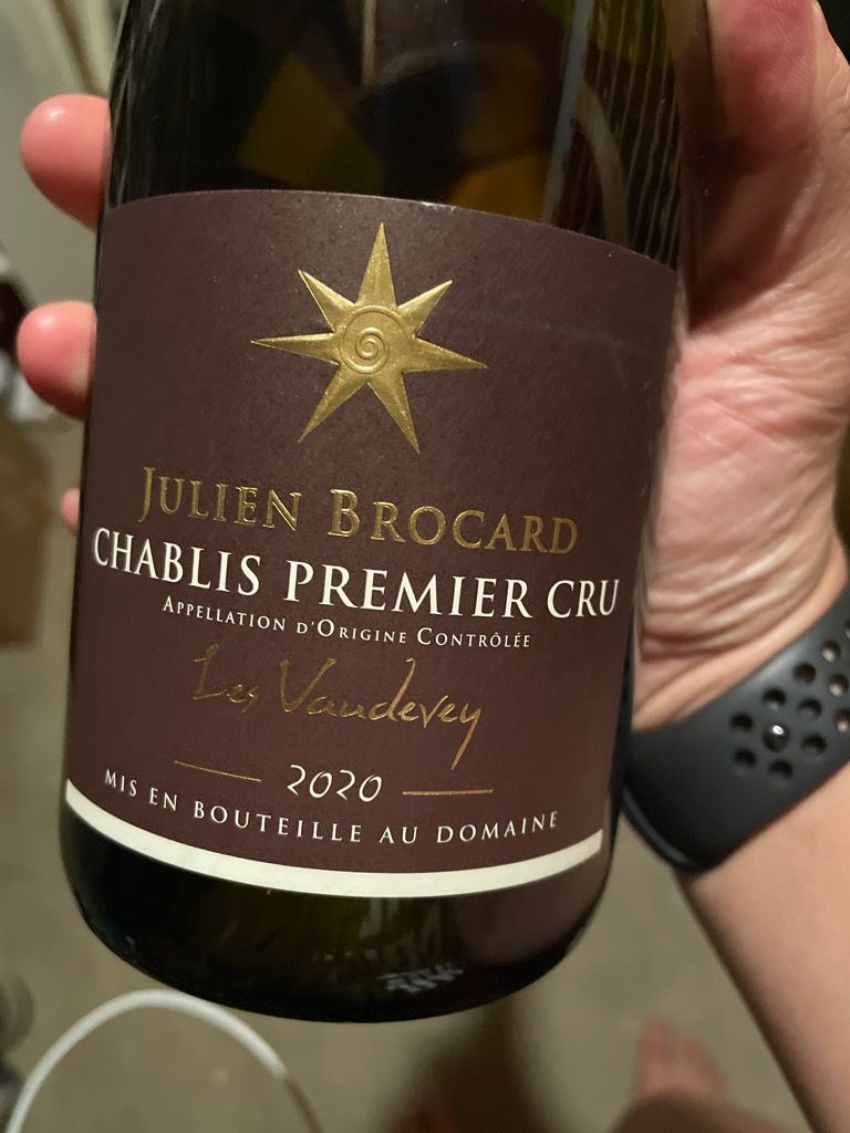 2021 Maison Julien Brocard Chablis 1er Cru Les Vaudevey, France ...