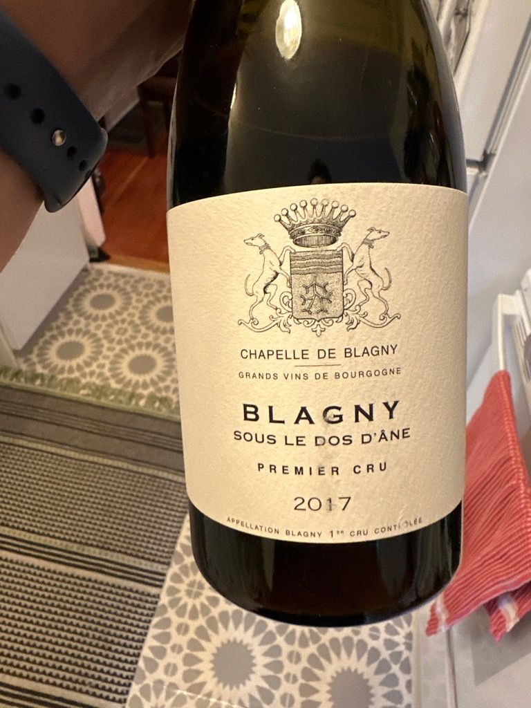 2017 Chapelle de Blagny Blagny 1er Cru Sous le Dos d'Âne Rouge, France ...