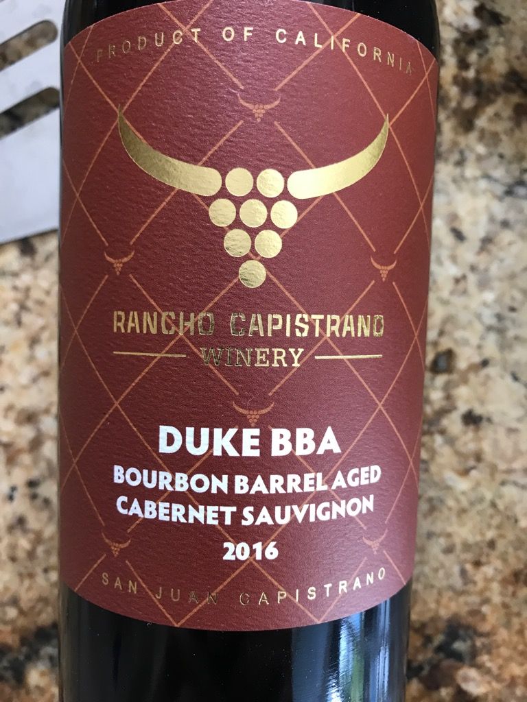 2016 Rancho Capistrano Winery The Duke, USA, California - CellarTracker