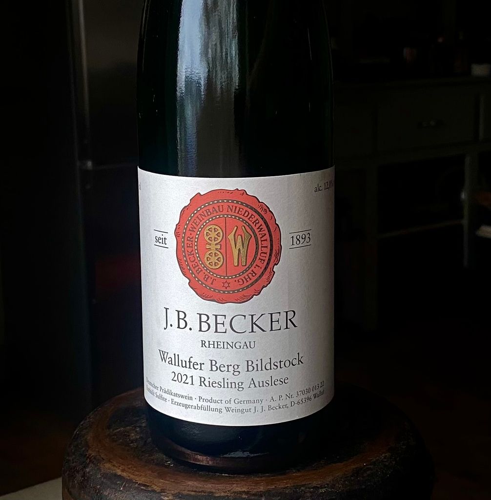 2021 J.B. Becker Wallufer Berg Bildstock Riesling Auslese, Germany ...