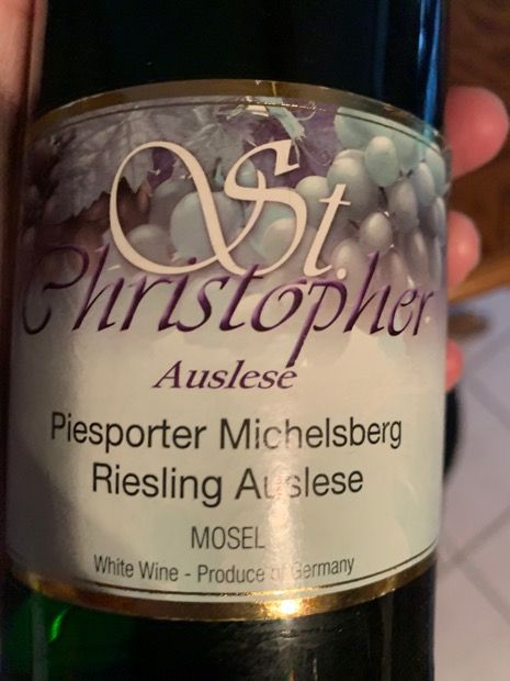 2005 St. Christopher Piesporter Michelsberg Riesling Auslese, Germany ...