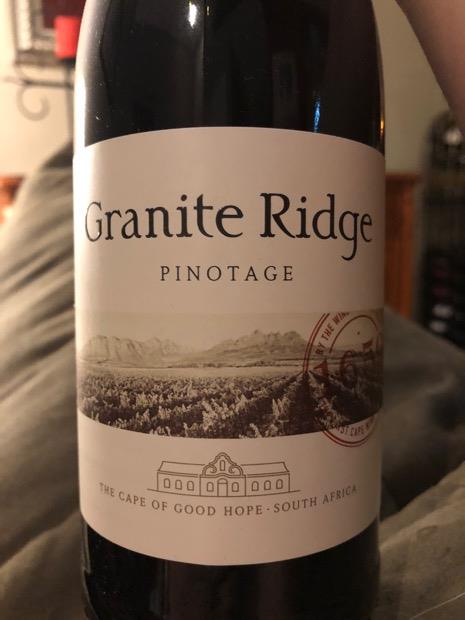 2017 Granite Ridge Pinotage, South Africa, Coastal Region, Stellenbosch ...