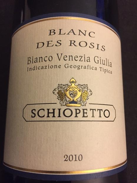 2010 Schiopetto Mario Schiopetto Bianco Venezia Giulia IGT, Italy ...
