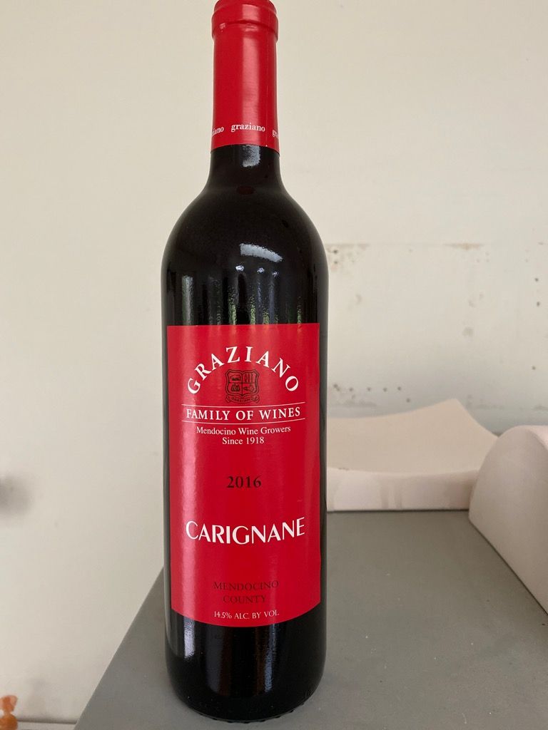 2016 Graziano Old Vine Carignane, USA, California, North Coast ...