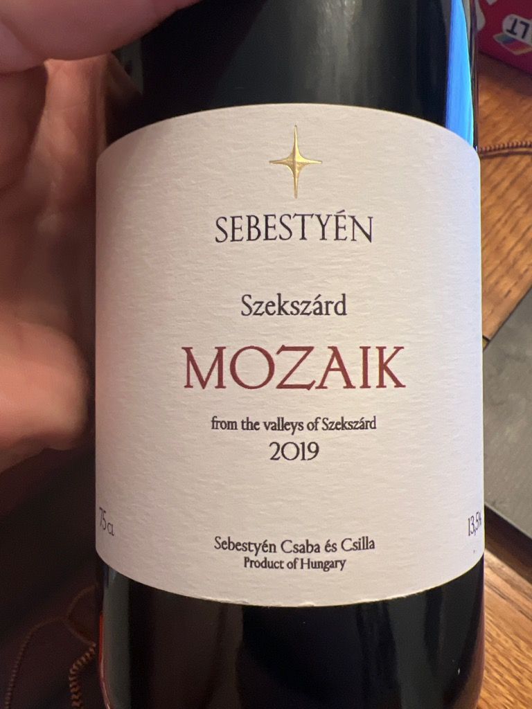 2020 Sebestyén Szekszárdi Mozaik Bikavér, Hungary, Dél-Pannónia ...