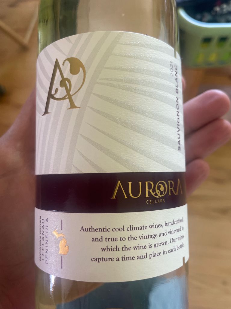 2021 Aurora Cellars Sauvignon Blanc, USA, Michigan, Leelanau Peninsula ...