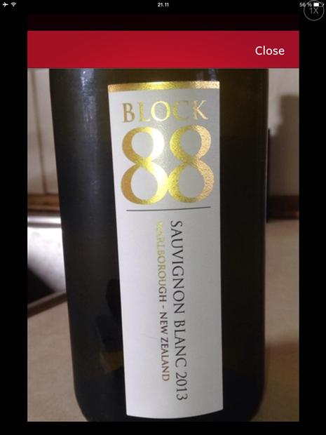 2013 Block 88 Sauvignon Blanc, New Zealand, South Island, Marlborough ...