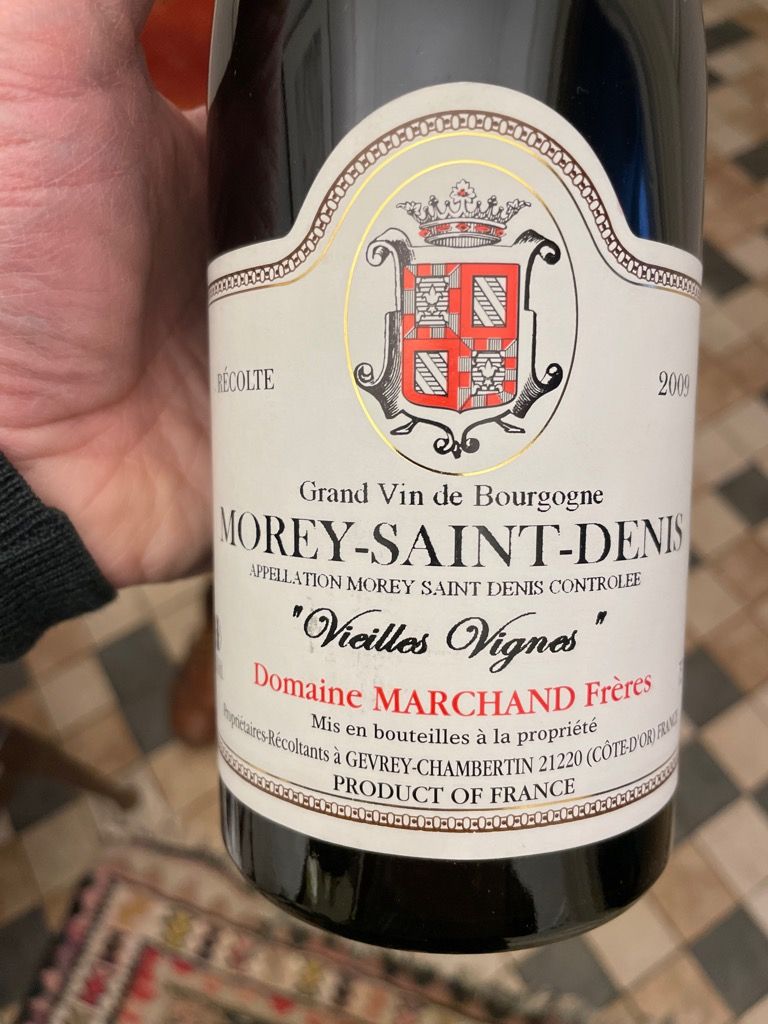 2002 Domaine Marchand Freres Morey St. Denis Vieilles Vignes, France ...
