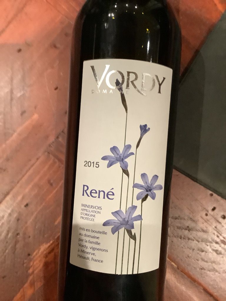 2015 Domaine Vordy-Mayrannes Minervois Cuvée des René, France ...