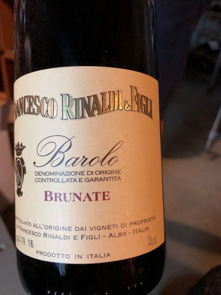 1993 Francesco Rinaldi e Figli Barolo Cavalieri del Tartufo Brunate ...