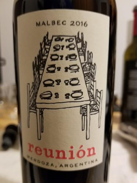 2016 Reunion Malbec, Argentina, Mendoza, Lujan de Cuyo - CellarTracker