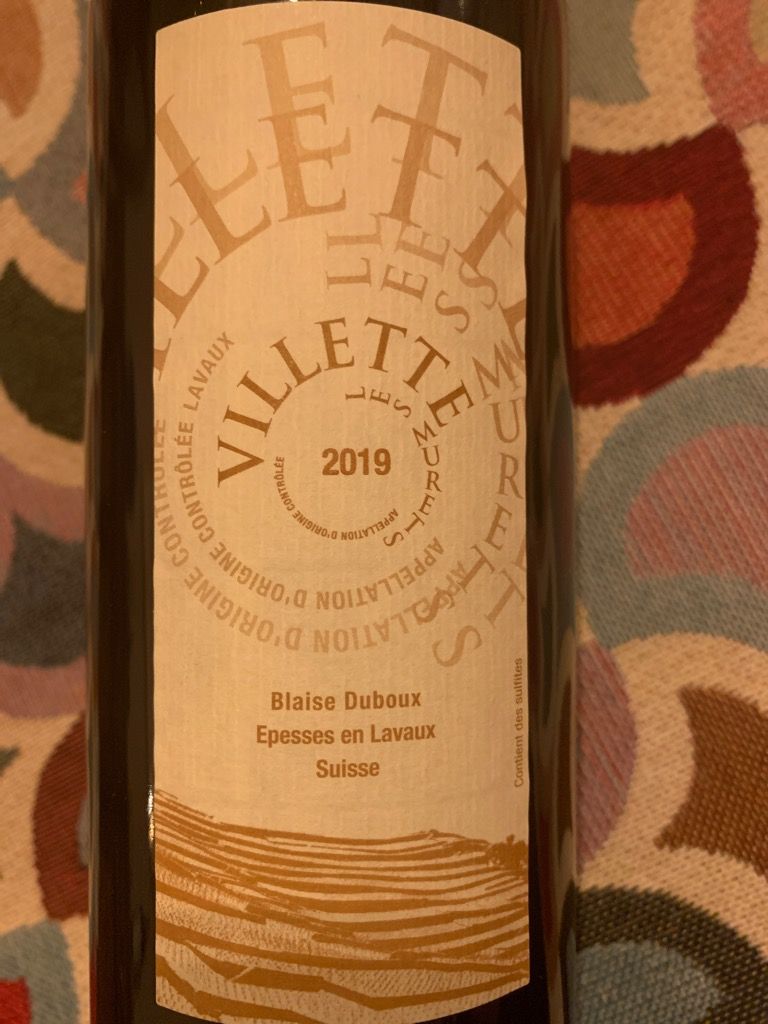 2021 Blaise Duboux Les Murets Villette - CellarTracker