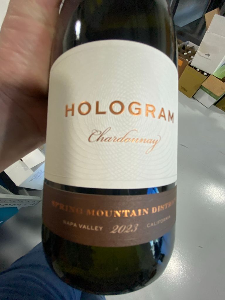 2023 Hologram Chardonnay, USA, California, Napa Valley, Spring Mountain ...