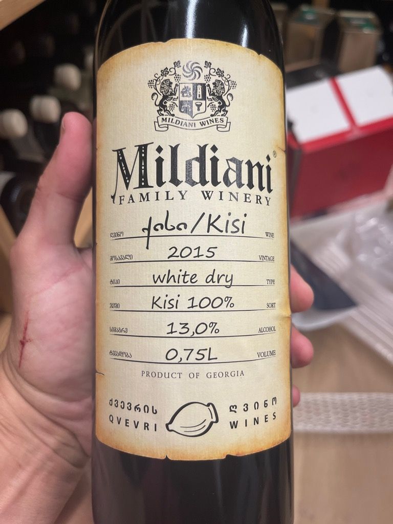 2015 Mildiani Kisi Kvevri Kakheti, Georgia, Kakheti - CellarTracker