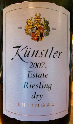 2010 Künstler Riesling Estate Dry, Germany, Rheingau - CellarTracker