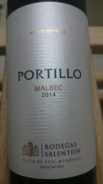 2014 Bodegas Salentein Malbec El Portillo, Argentina, Mendoza, Valle de ...