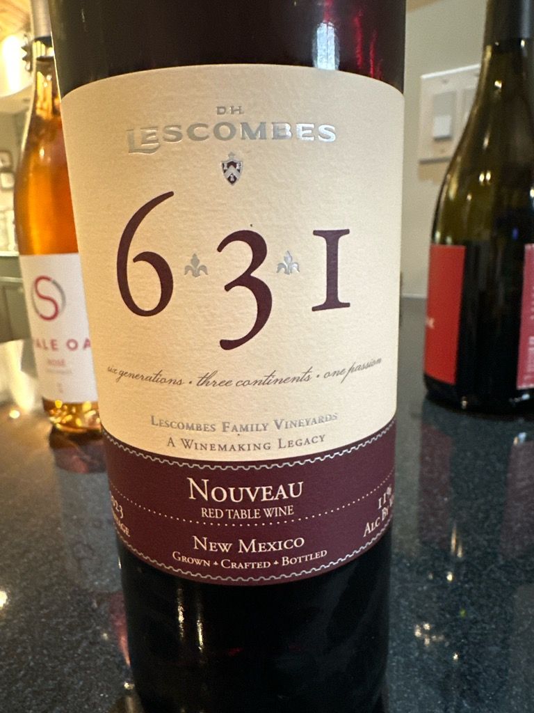 2023 D. H. Lescombes 631 Cab-Sangio, USA, New Mexico - CellarTracker