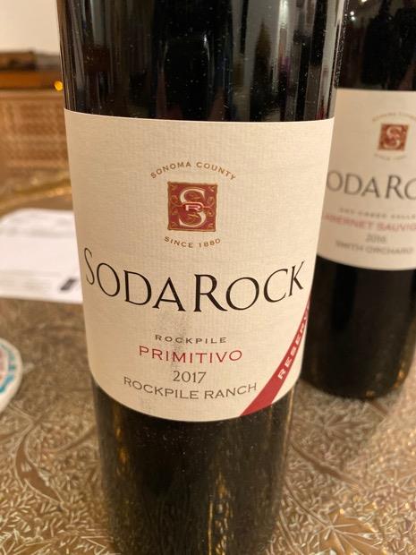 2017 Soda Rock Winery Primitivo Reserve, USA, California, Sonoma County ...