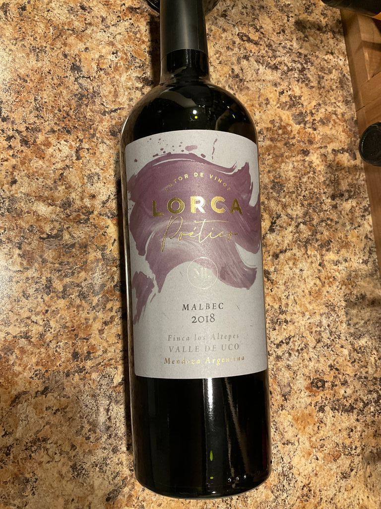 2019 Mauricio Lorca Malbec Poetico, Argentina, Mendoza, Valle de Uco - CellarTracker