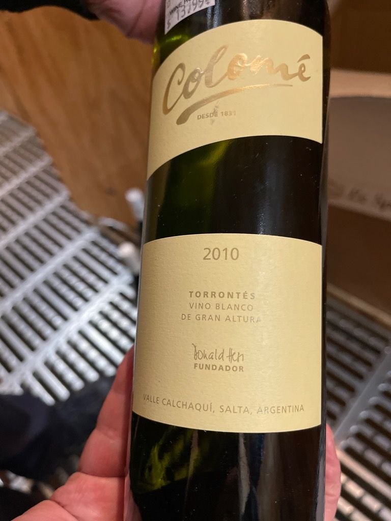 2010 Bodega Colomé Torrontés, Argentina, Valles Calchaquíes, Salta ...