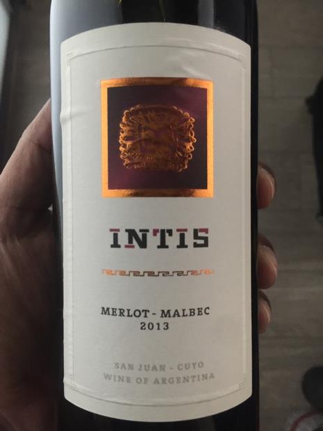2013 Finca Las Moras Intis Malbec-Merlot, Argentina, San Juan ...