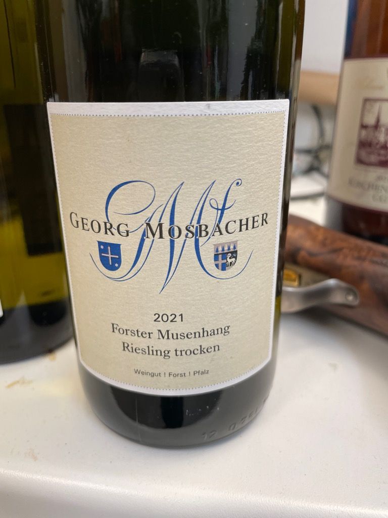 2021 Georg Mosbacher Forster Musenhang Riesling trocken, Germany, Pfalz ...