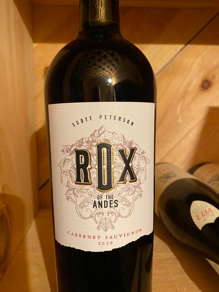 2020 Scott Peterson ROX of the Andes Cabernet Sauvignon, Argentina ...