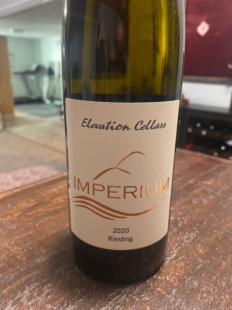 2020 Elevation Cellars Riesling Imperium, USA, Washington, Columbia ...