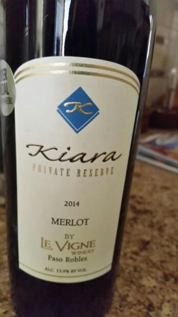 2014 Le Vigne Merlot Kiara Private Reserve, USA, California, Central ...
