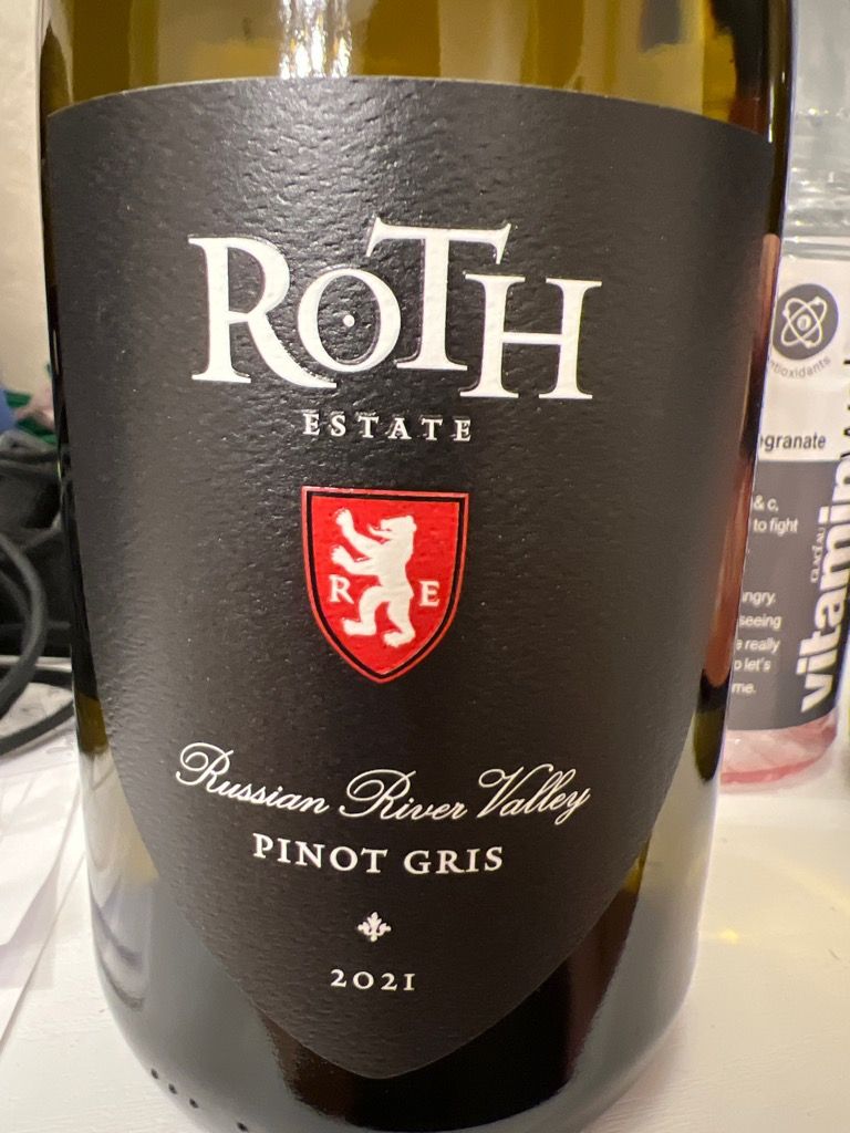 2021 Roth Estate Pinot Gris, USA, California, Sonoma County, Russian ...