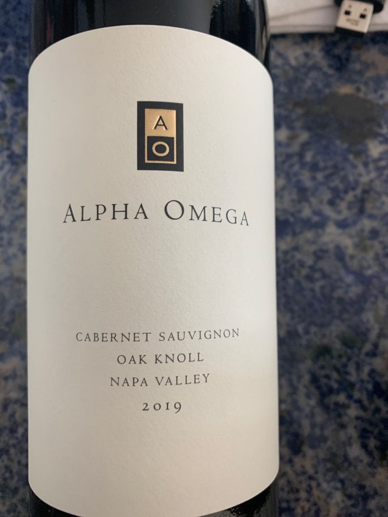 2019 Alpha Omega Cabernet Sauvignon Oak Knoll District, USA, California ...
