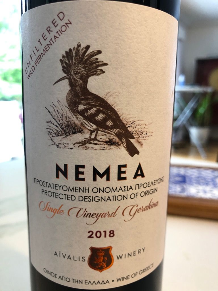 2018 Aivalis Single Vineyard Gerakina Nemea, Greece, Peloponnisos ...