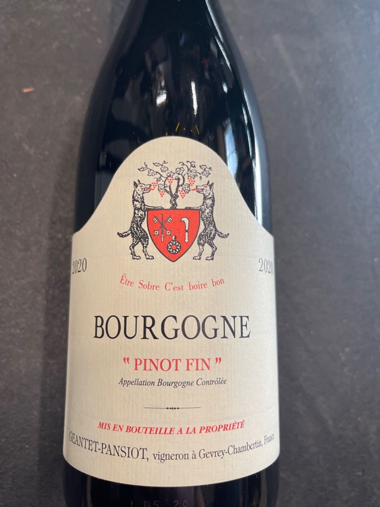 2021 Geantet-Pansiot Bourgogne "Pinot Fin", France, Burgundy, Bourgogne ...