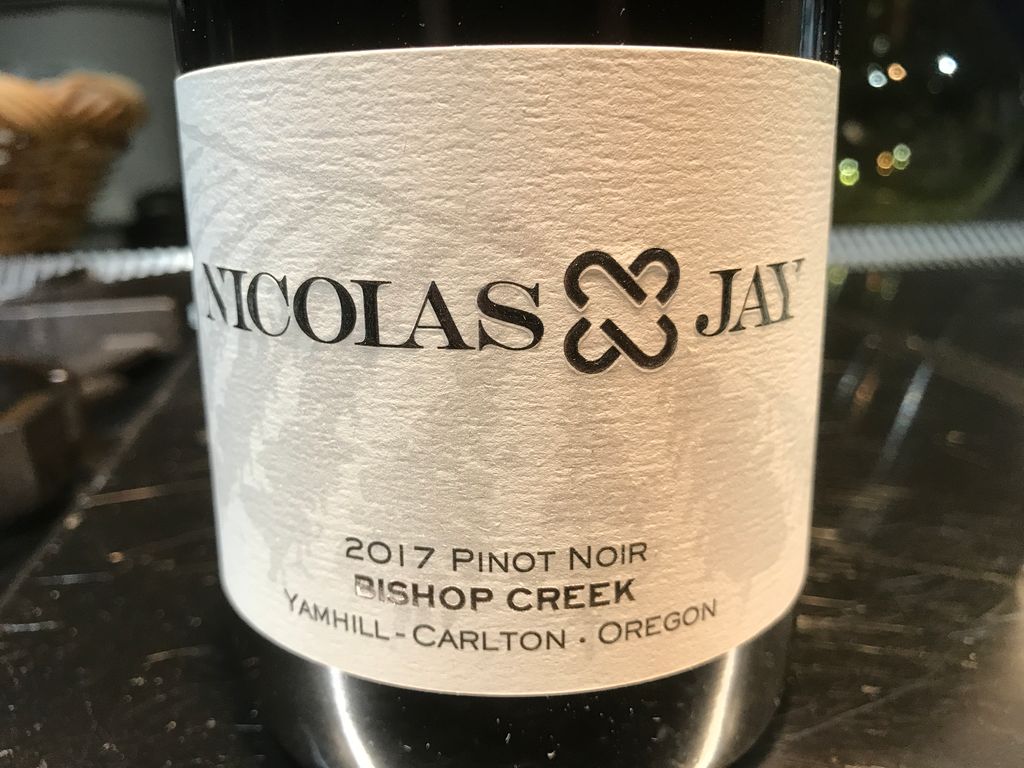 2017 Domaine Nicolas-Jay Pinot Noir Bishop Creek, USA, Oregon ...