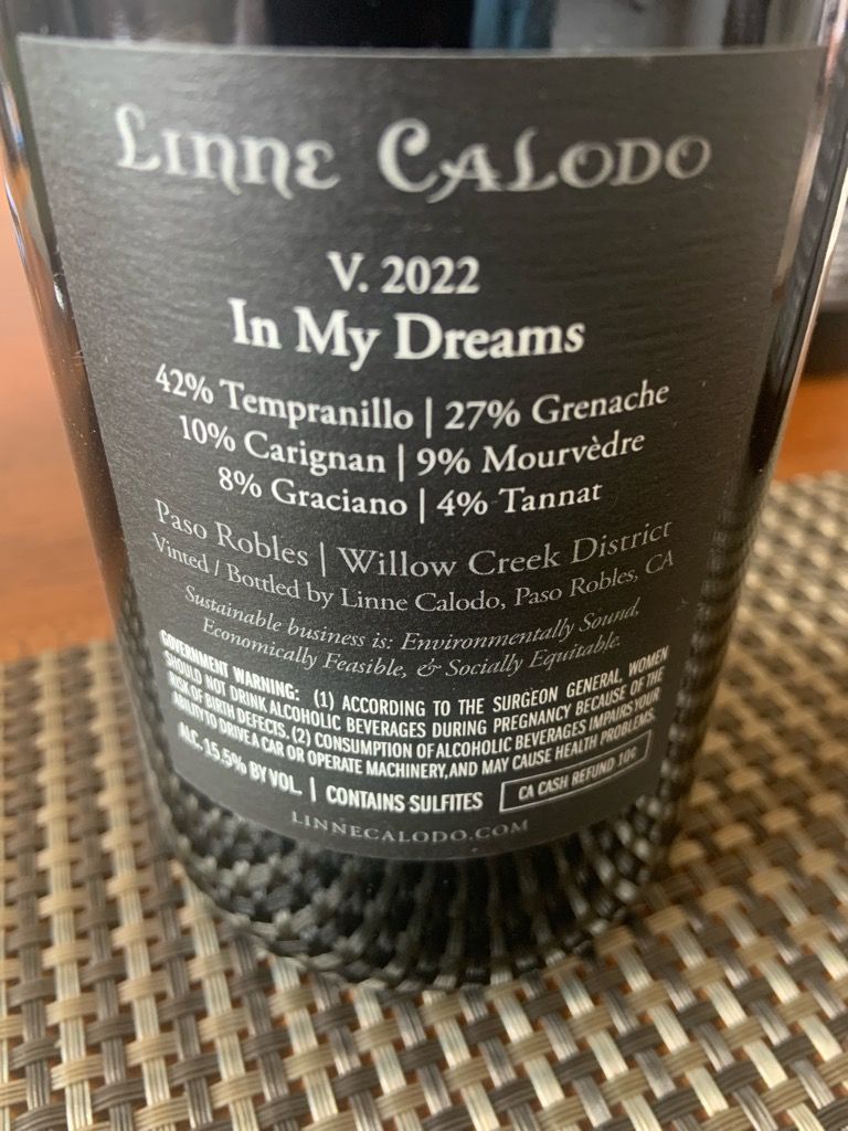 2022 Linne Calodo In My Dreams, USA, California, Central Coast, Paso ...