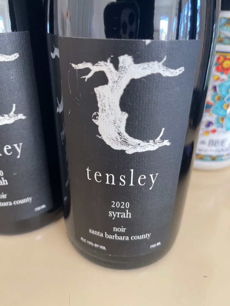 2020 Tensley Syrah Noir, USA, California, Central Coast, Santa Barbara ...
