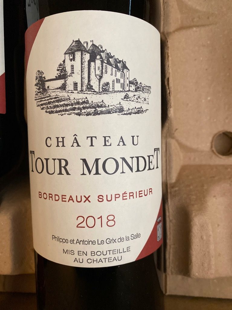 2020 Château Tour Mondet, France, Bordeaux, Bordeaux Supérieur ...