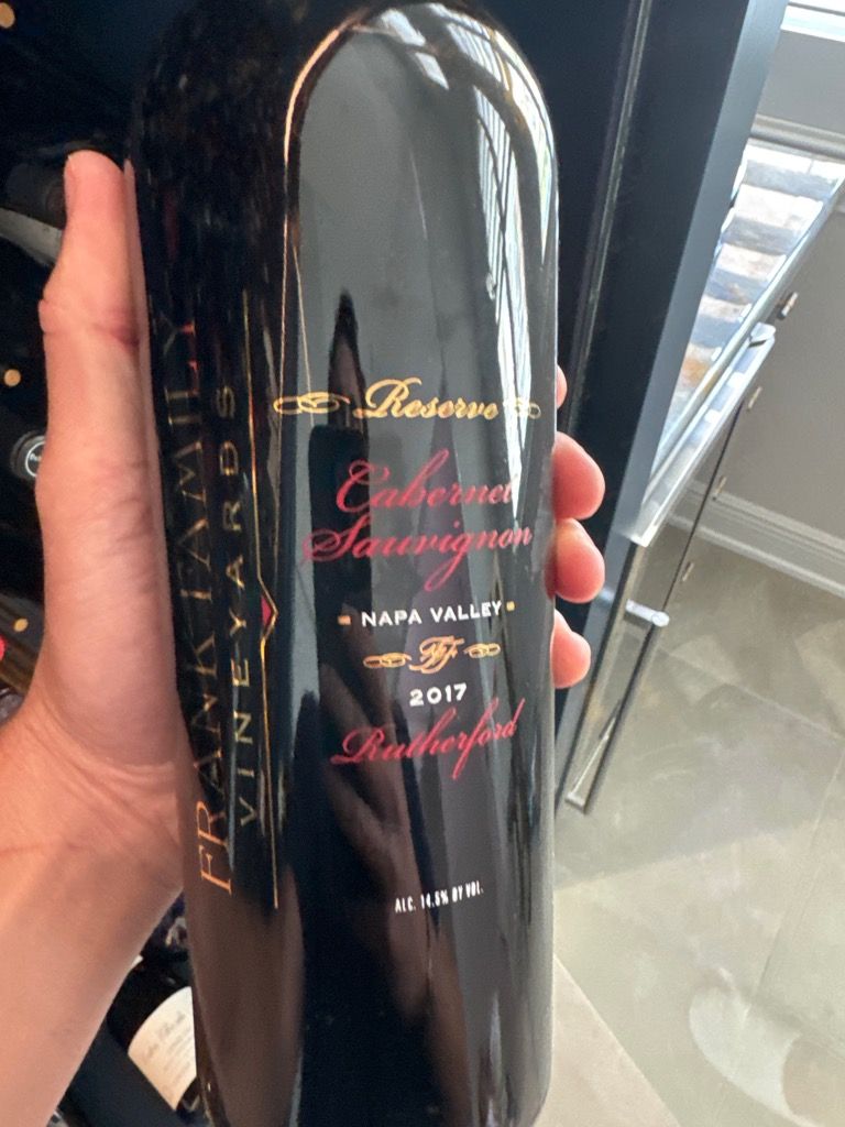 2017 Frank Family Vineyards Cabernet Sauvignon Reserve Benjamin Ranch ...
