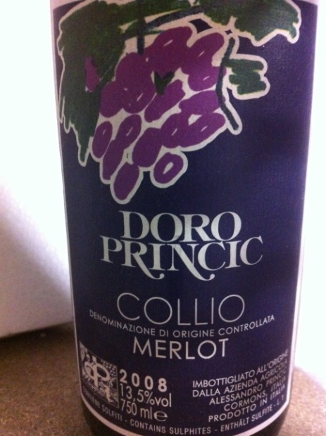 2011 Doro Princic Collio Merlot, Italy, Friuli-Venezia Giulia, Collio ...