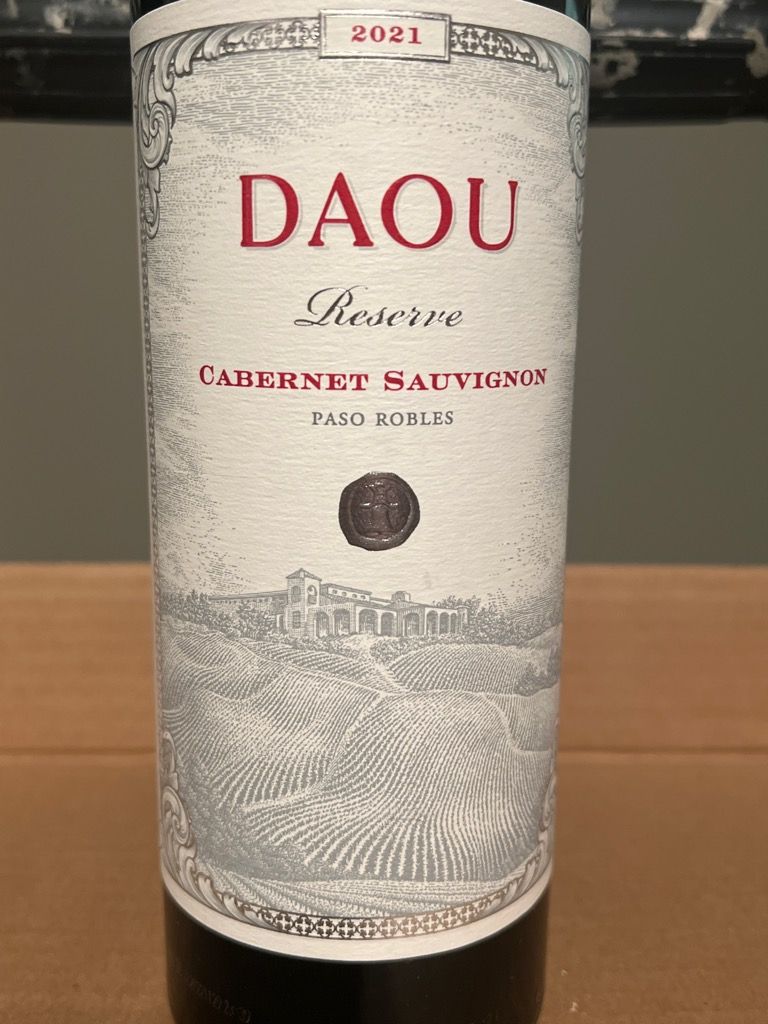 2021 Daou Vineyards Cabernet Sauvignon Reserve, USA, California ...