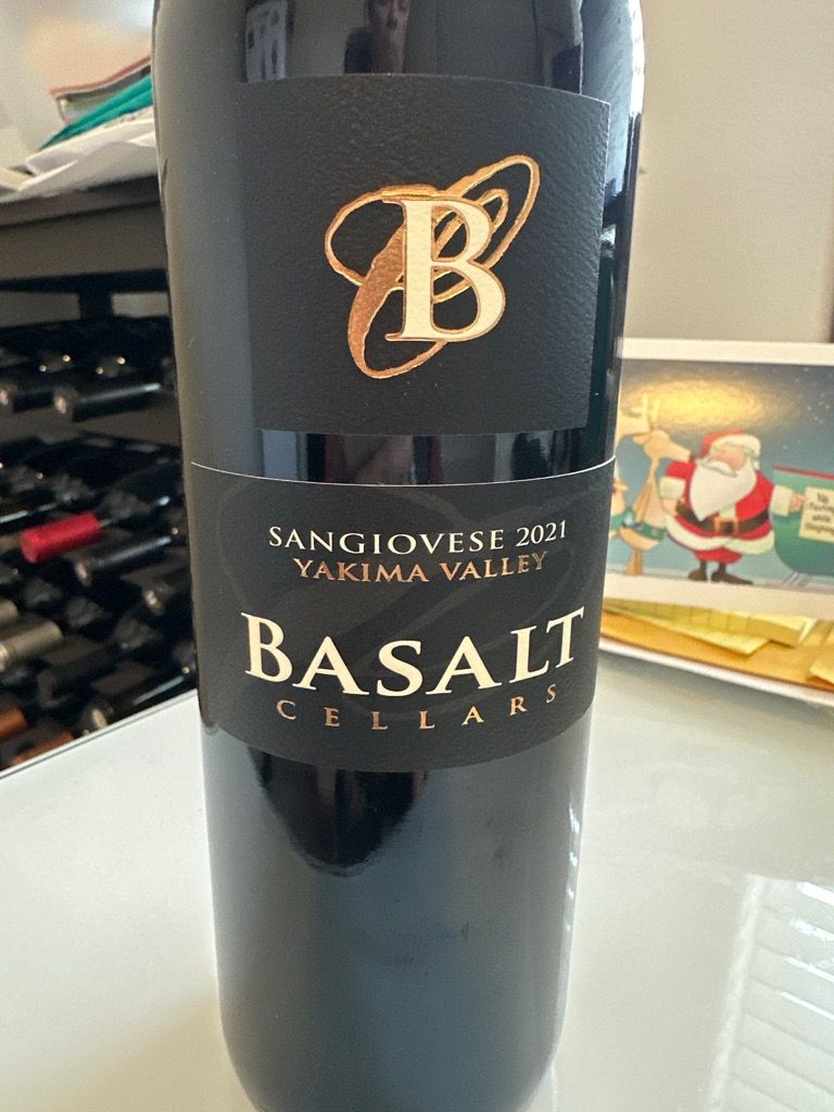 2021 Basalt Cellars Sangiovese, USA, Washington, Columbia Valley ...